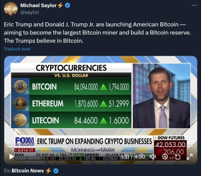 Donald Trump & Eric Trump introduce “American Bitcoin.” – Citizen Watch ...