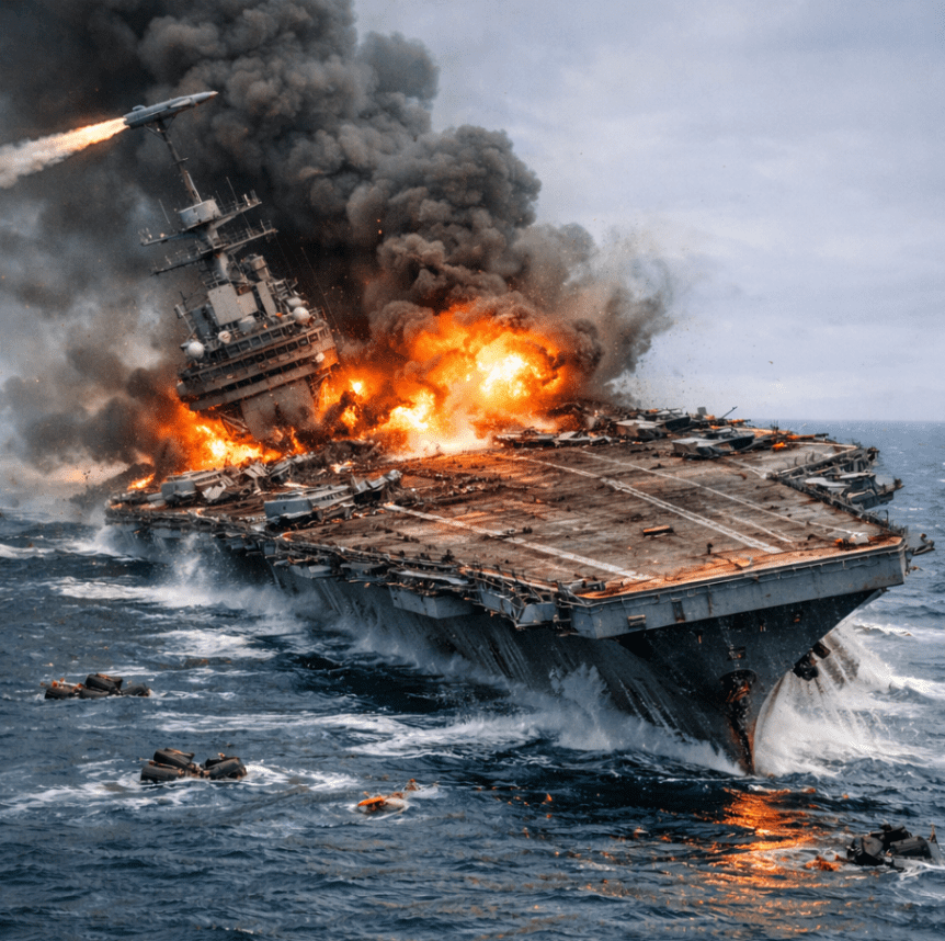 Despite Iran’s Threats To Sink A U.S. Aircraft Carrier, Trump Warns ...