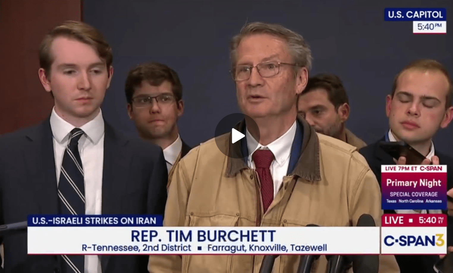 Tim Burchett Obliterates Lady Lindsey Graham’s Warmongering in 15 ...